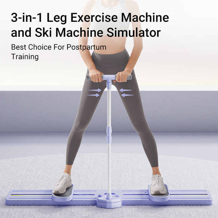 Umay Ski Trainer 3-in-1 Leg Exercise Machine Foldable & Portable Pelvi